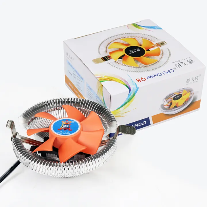 Yuefai Q8 CPU Radiator Fan AMD Intel 775 115x Multi-Platform Universal ...