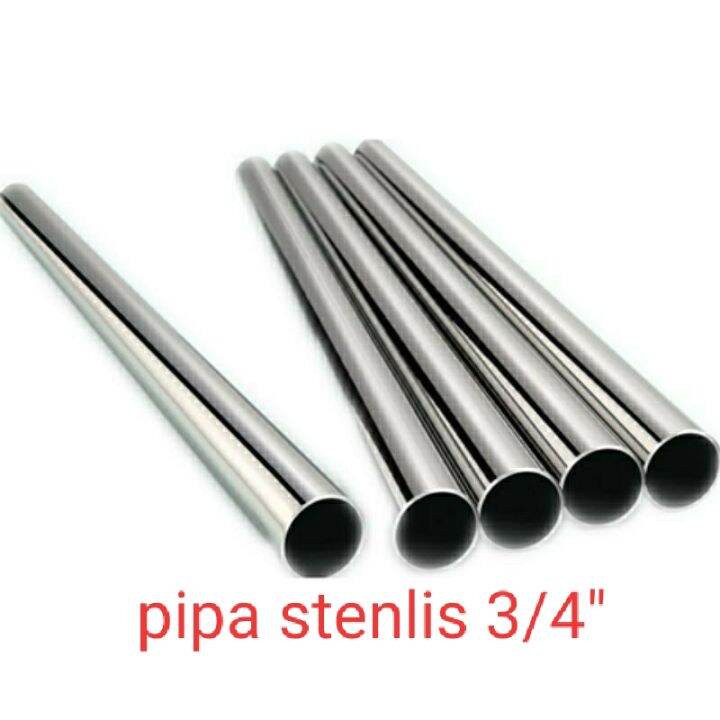 pipa bulat stenlis 3/4 pjng 100cm tebal 0,5 OD 1,9mm | Lazada Indonesia