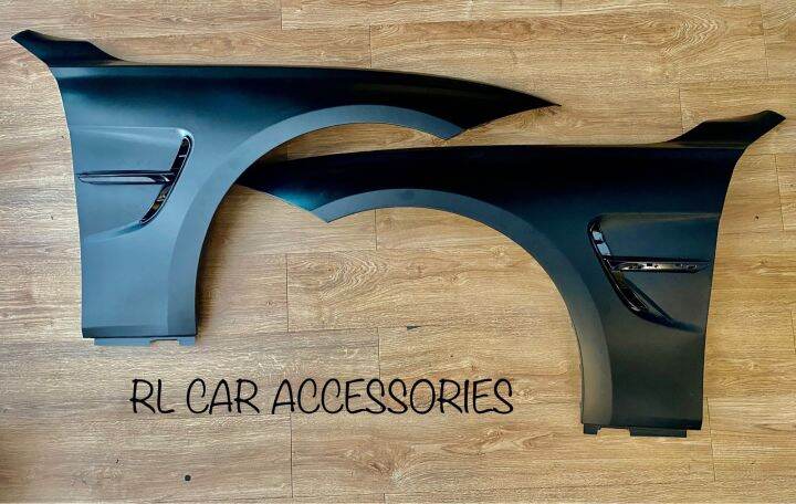 BMW F30 M3 front side aluminium steel fender trim garnish cover lip ...
