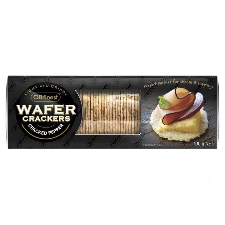 (Australia)OB Finest Pepper Wafer Crackers 100g | Lazada