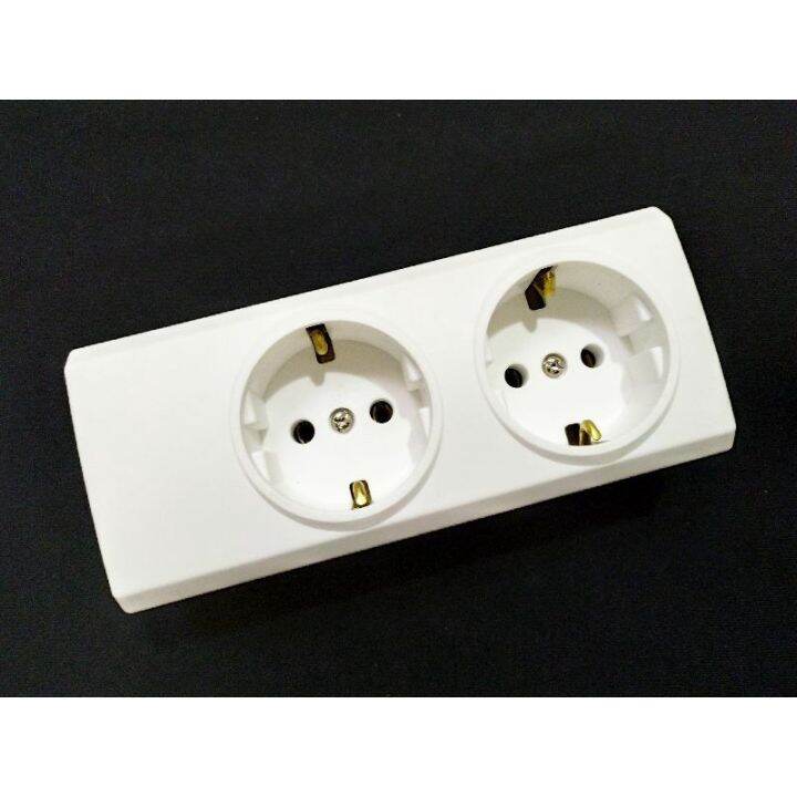 Broco Terminal Stop Kontak 2 lubang / Broco Stopkontak 2 lubang / Broco ...