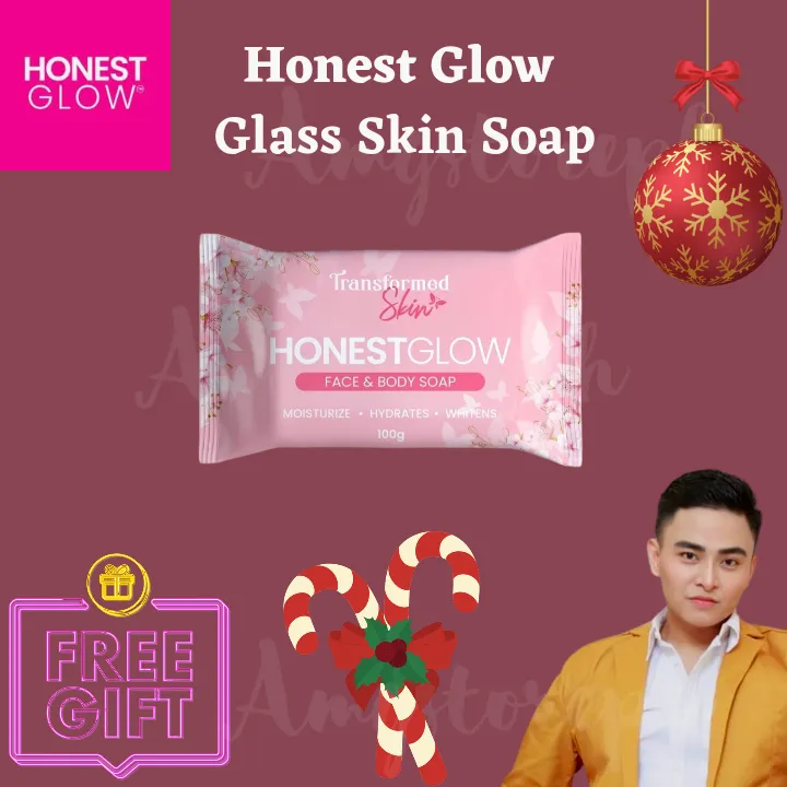 Honest Glow Glass Skin Soap 125g + Random freebies | Lazada PH