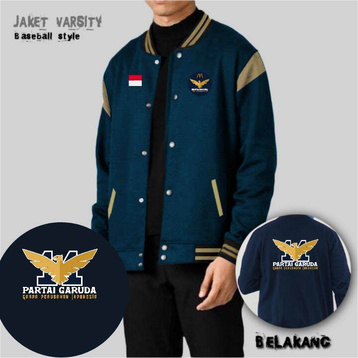 Jaket Partai Garuda model varnity baseball terbaru request gratis ready ...