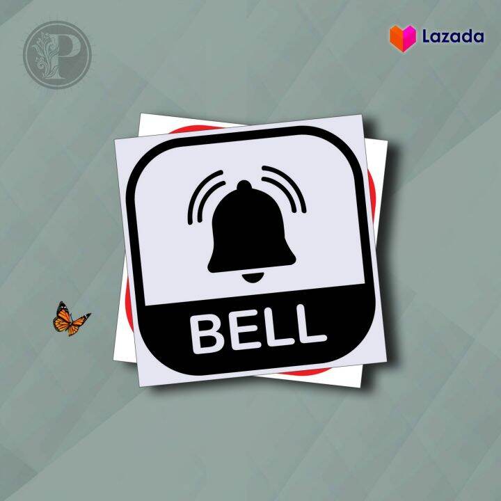 Sticker Sign Bell Ukuran 7x7cm | Lazada Indonesia