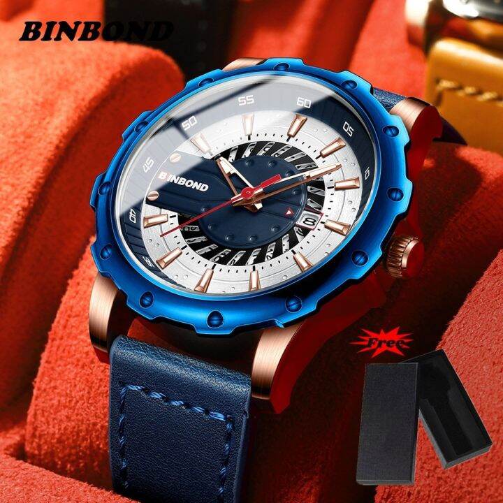 Ykai นาฬิกาผู้ชายแฟชั่นแบรนด์หรู,นาฬิกาสายคล้องหนังเพชรเรืองแสงทรง ...