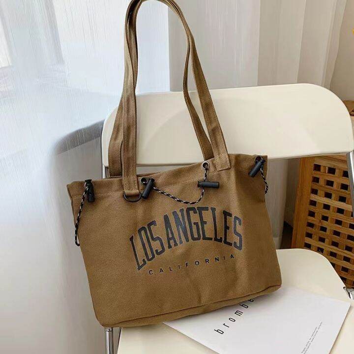 Cubeflex Korean Letter Canvas Tote Shoulder bag | Lazada PH