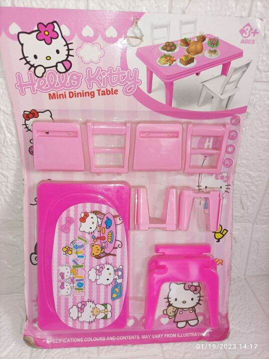 HELLO KITTY MINI DINING TABLE toys for kids | Lazada PH