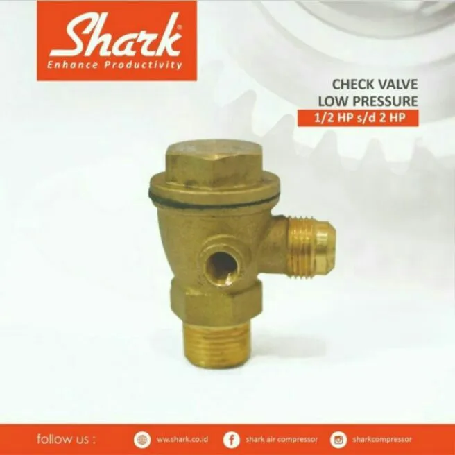 Check Valve Klep Tangki Compressor Shark 1/2 HP, 1 HP, 2 HP | Lazada ...