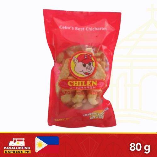 Chilen Chicharon Pork Crackers in Cebu 80 grams | Tasty Pork Skin ...