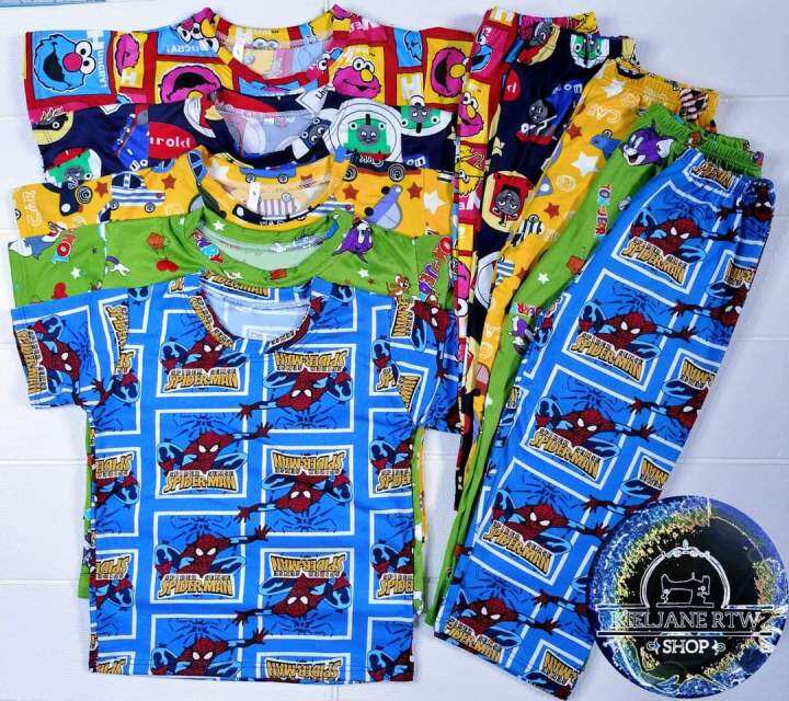 Kids Terno Pajama Sleepwear for Infant to Adult Cotton Spandex Set ...