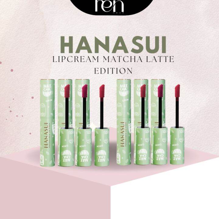 Hanasui Mattedorable Lip Cream Matcha Latte Edition | Lazada Indonesia