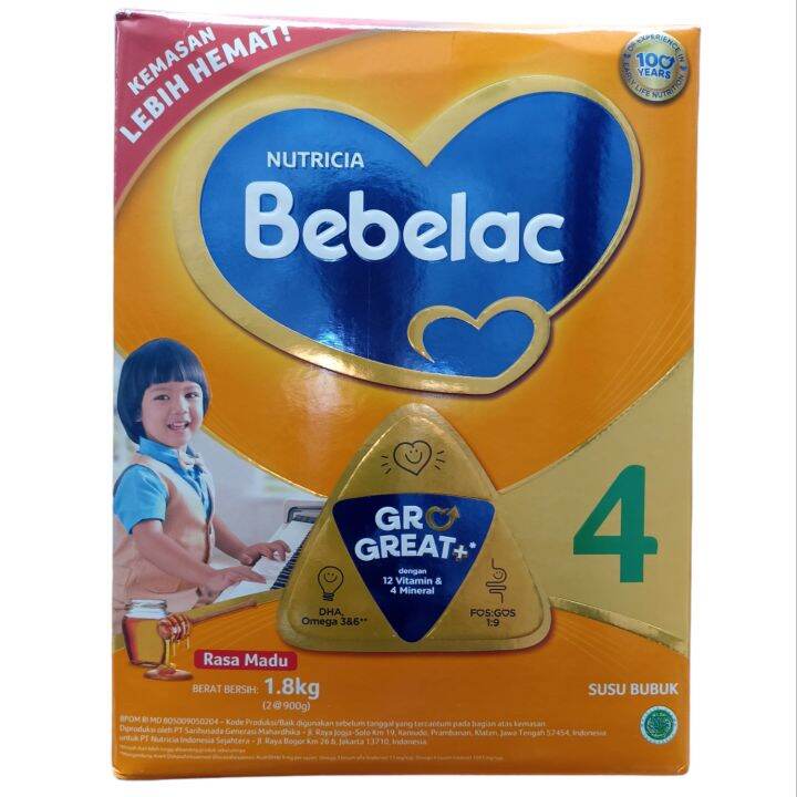 Bebelac 4 isi 1800gr Susu Pertumbuhan usia 3-6 th | Lazada Indonesia