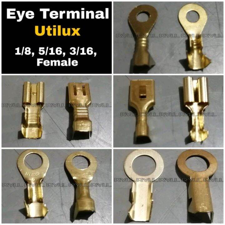 Utilux Eye Terminal (1/8, 5/16, 3/16, Female with and without lock) sold by 5pcs | Lazada PH