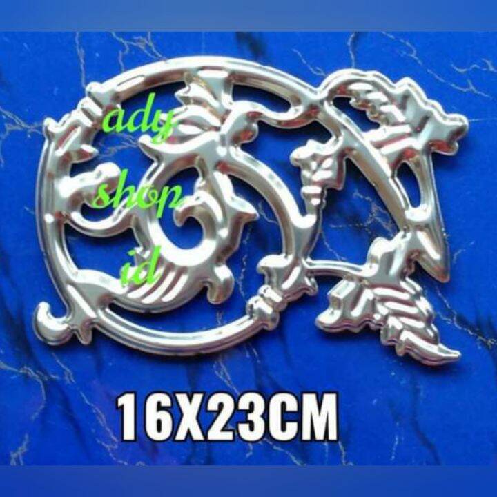 Ornamen pagar stainless aksesoris bunga anggur ukuran 16x23cm | Lazada ...