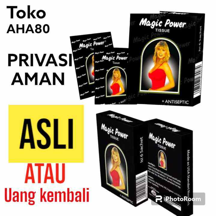 TISSUE MAGIC MAN HITAM 6 SACHET/ TISU SUPER MAGIC/ TISU POWER MAGIC ...
