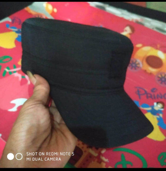 topi pet pdh komando hitam | Lazada Indonesia
