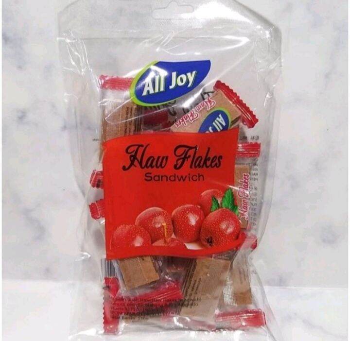 Permen All Joy Haw Flakes Sandwich - Sanva Jelly 130 gram | Lazada ...