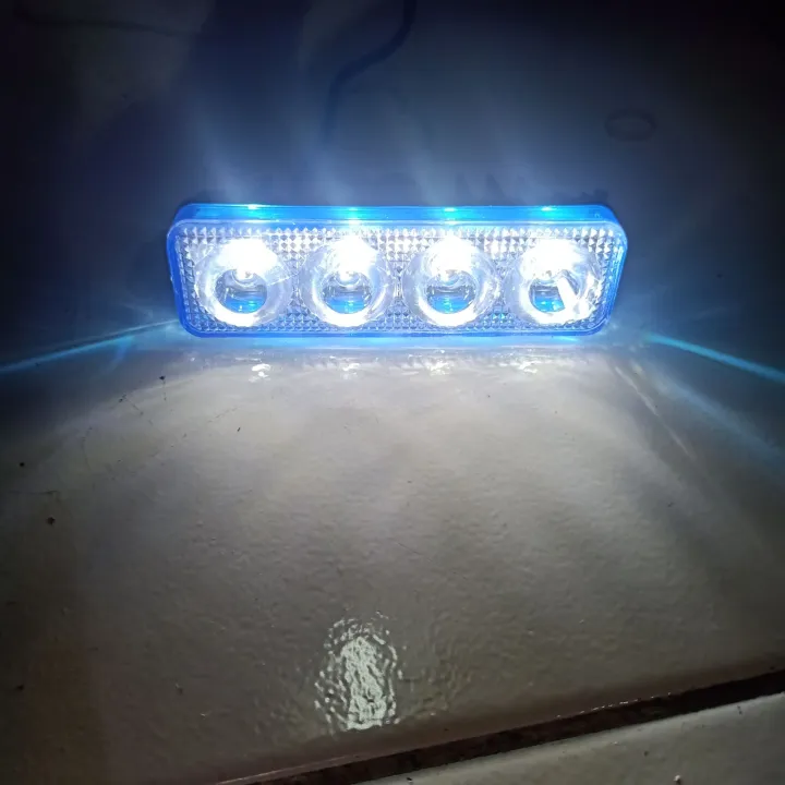 LAMPU GRIL LAMPU GRILL LAMPU GRILL LED DRL DEPAN 2 WARNA 4 MATA LAMPU ...