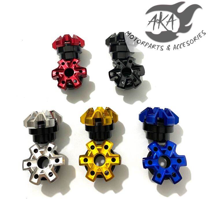 1PAIR 3810 UNIVERSAL CLASSIC ALLOY AXEL CAP FOR MOTORCYCLES | Lazada PH