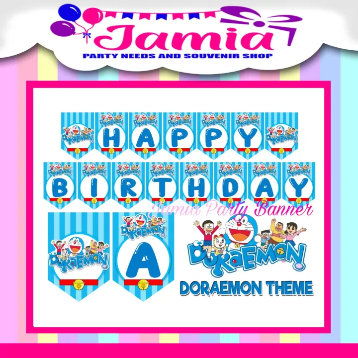 Doraemon Customized Banner per letter | Lazada PH