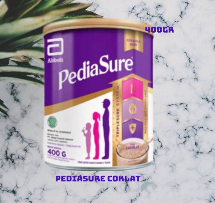 PEDIASURE TRIPLESURE COKELAT 400 gr SUSU FORMULA PERTUMBUHAN ANAK | Lazada Indonesia