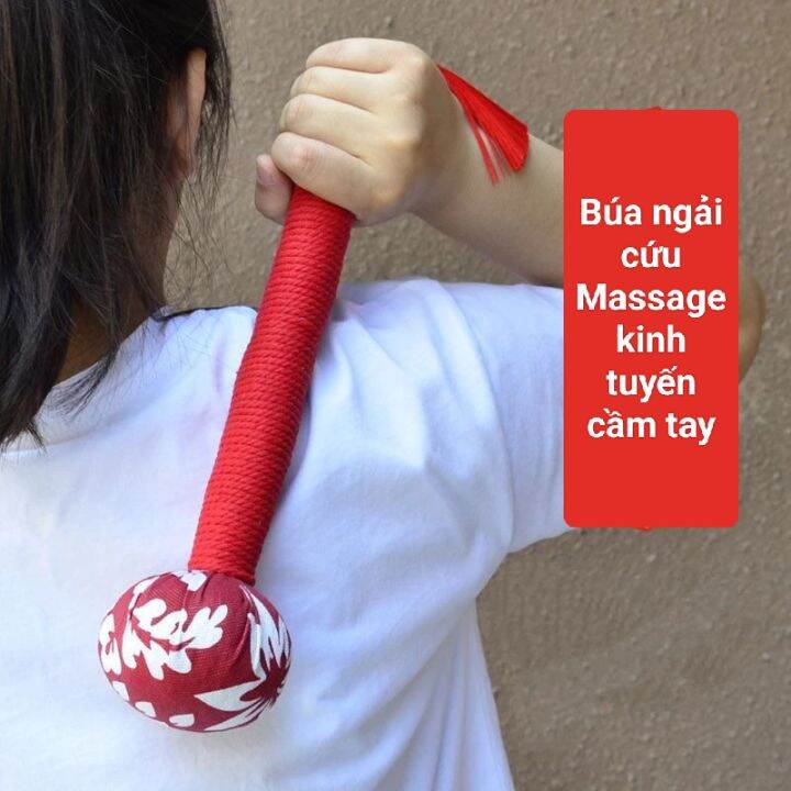Cây Búa Cây ngải cứu Đấm Lưng Mát Xa - Búa gõ Bẩm Huyệt cầm tay giảm ...
