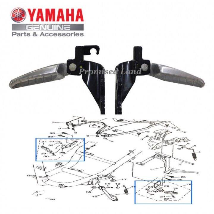 Mio i 125 Footrest Rear assy Yamaha Genuine | Lazada PH