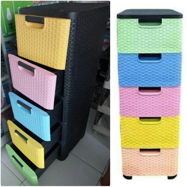 Box Kabinet Trivia Susun 5 Lemari Laci Cabinet Plastik Hommy 7651 S5 ...