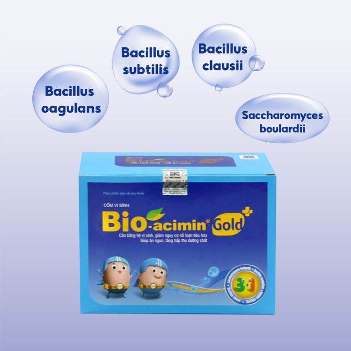 Cốm vi sinh BIO ACIMIN Gold hỗ trợ trẻ ăn ngon tự nhiên bổ sung vi chất ...