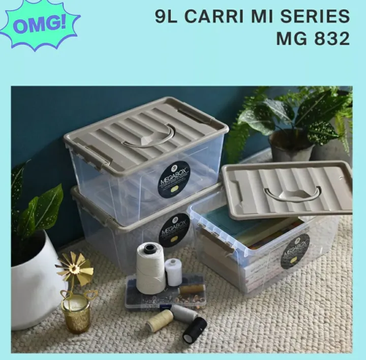 Megabox mocha color 9L storage box | Lazada PH