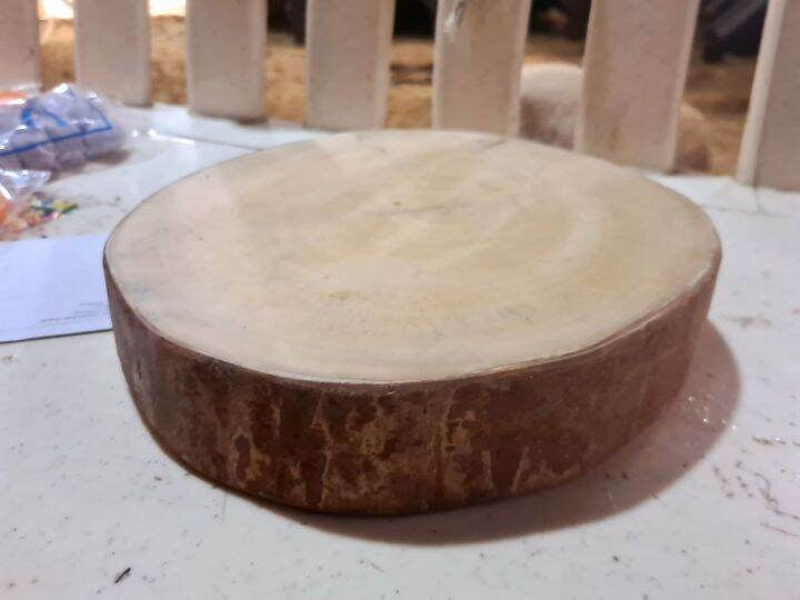 10inches sampalok round sangkalan solid wood choping board | Lazada PH