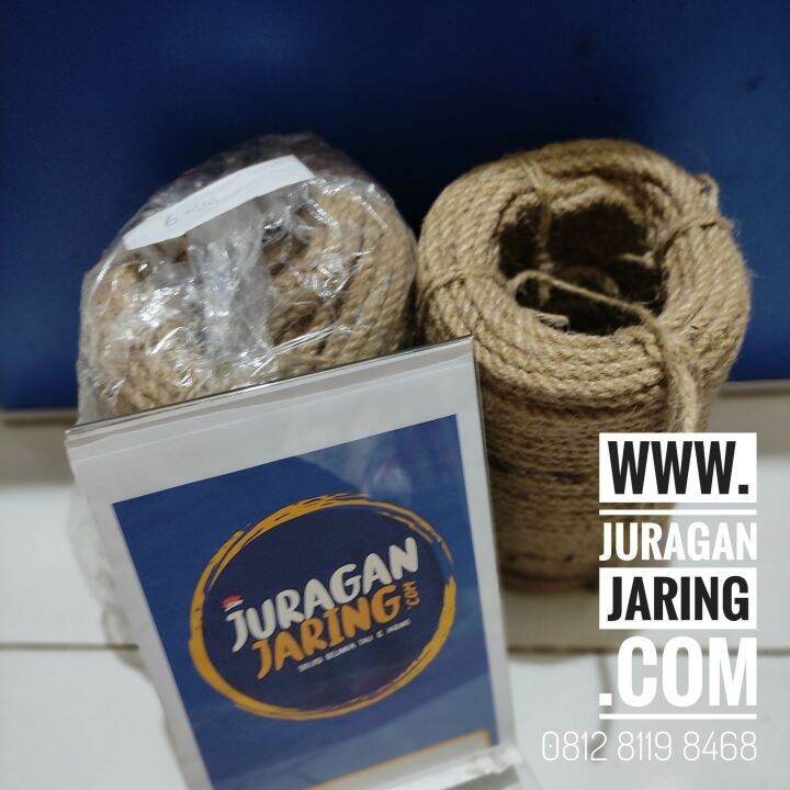Tali Tambang Goni 6 mm tali garukan kucing Jute Sisal harga per roll ...