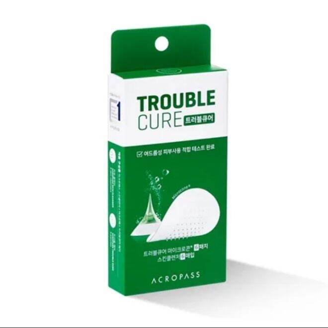 [ACROPASS] Trouble Cure Microneedle Patch (6 patches & 6 Cleanser) | Lazada Indonesia