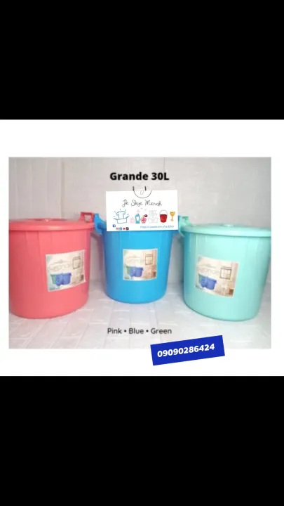 GRANDE BUCKET WITH COVER (30L) | Lazada PH