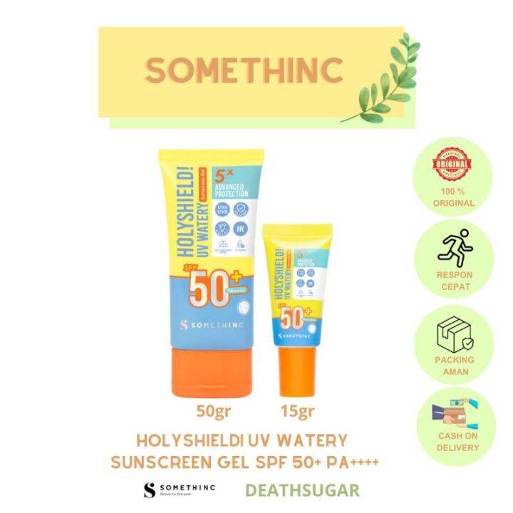 (BPOM) SOMETHINC HOLYSHIELD! UV WATERY SUNSCREEN GEL SPF 50+ PA ...