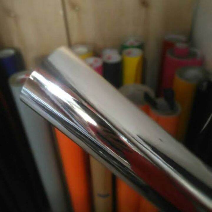 Sticker silver crome mirror/skotlet motor silver chrome | Lazada Indonesia