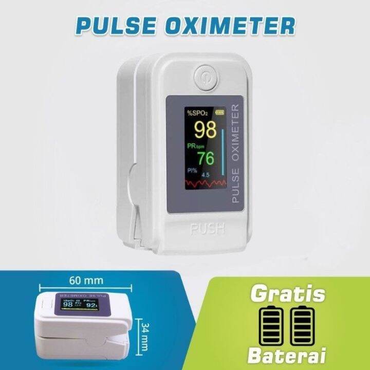 Oximeter Pulse Oxymetry Spo2 pengukur oksigen | Lazada Indonesia
