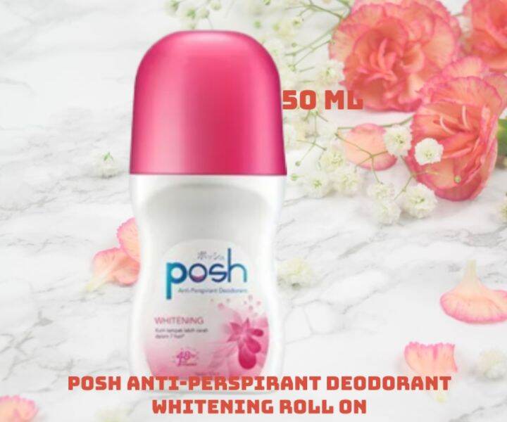 Posh Anti-Perspirant Deodorant Whitening Roll On 50 mL | Lazada Indonesia