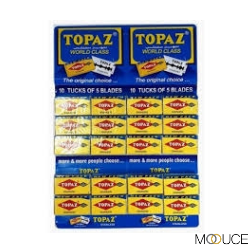 Topaz Stainless Steel Shaving Blade - 5's X 20 Boxes | Lazada