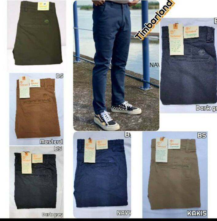 💥💥New Stock💥💥Men Timberland Regular Fit Semi Formal Pant || Seluar ...