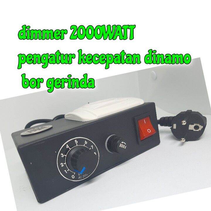 AYAJKT Dimmer Pengatur Kecepatan Putaran Gerinda Bor Dinamo Lampu Kipas ...