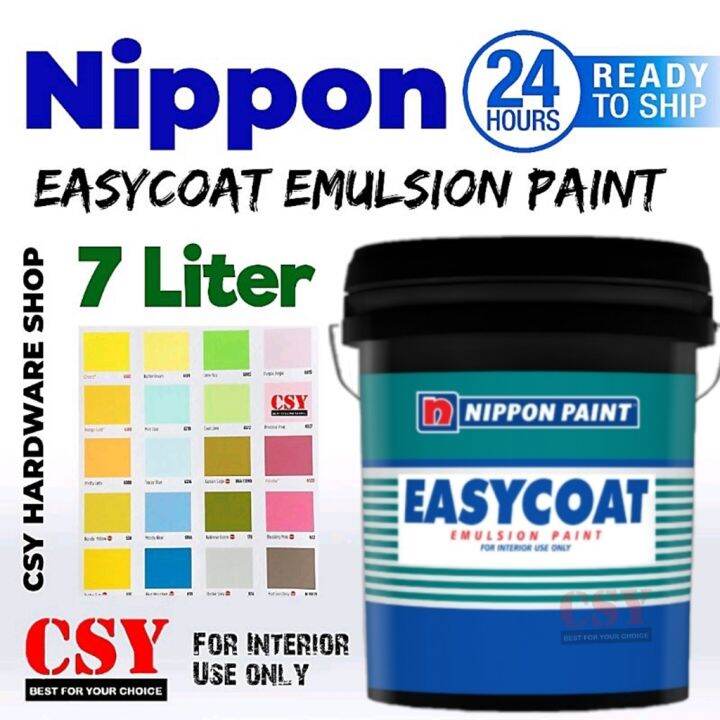 Nippon Paint EasyCoat Emulsion Paint 7 Liter / Cat Murah dalam rumah ...