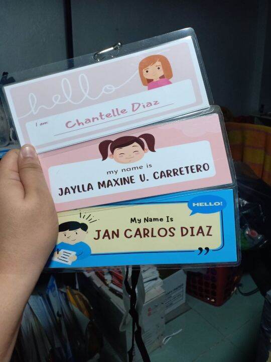 NAME TAGS FOR KIDS LAMINATED | Lazada PH