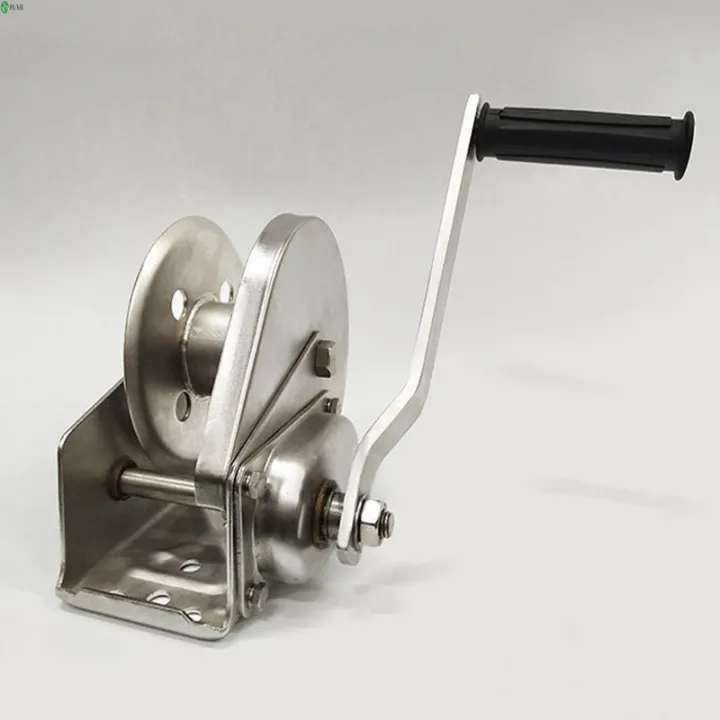 Stainless steel hand winch Two-way Self-locking 1200 pounds Manual winch Environmental ...