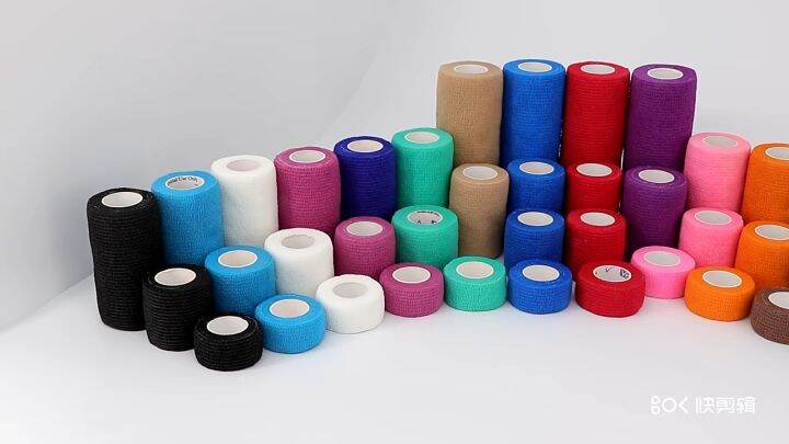 MAXXGYM 5Colors Colorful Athletic Wrap Tape Self Adhesive Elastic ...