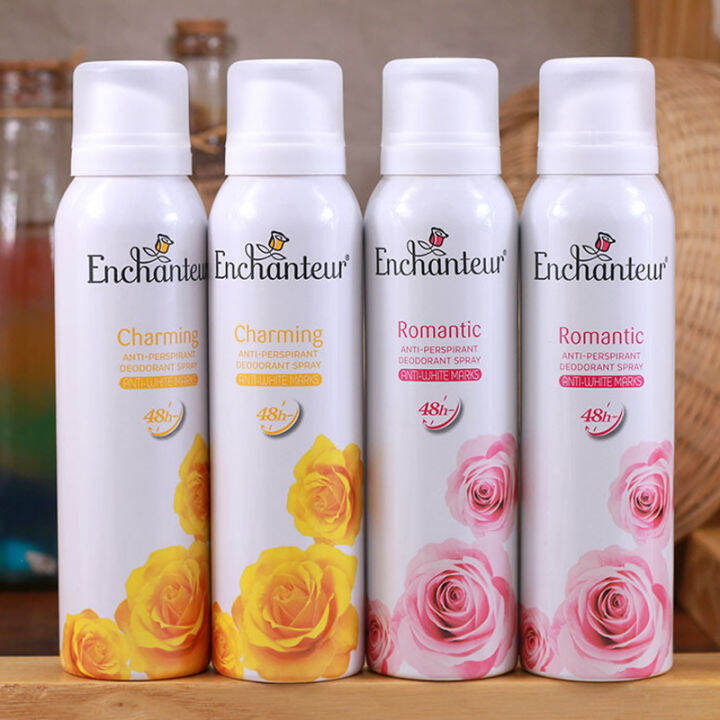 Enchanteur Antiperspirant Body Spray Romantic Charm Floral Fragrance ...