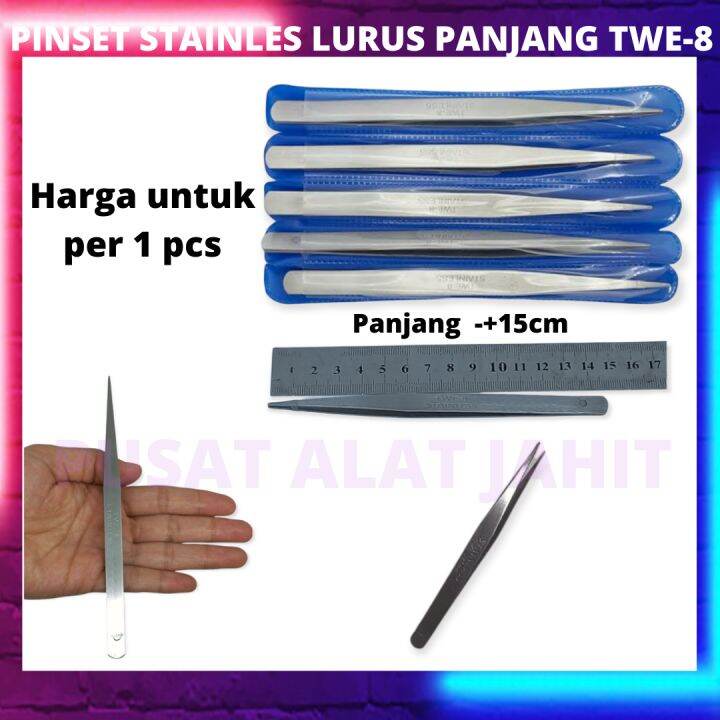 PINSET ALAT CAPIT JEPIT STAINLESS STELL LURUS LANCIP TAJAM TEBAL BUAT ...