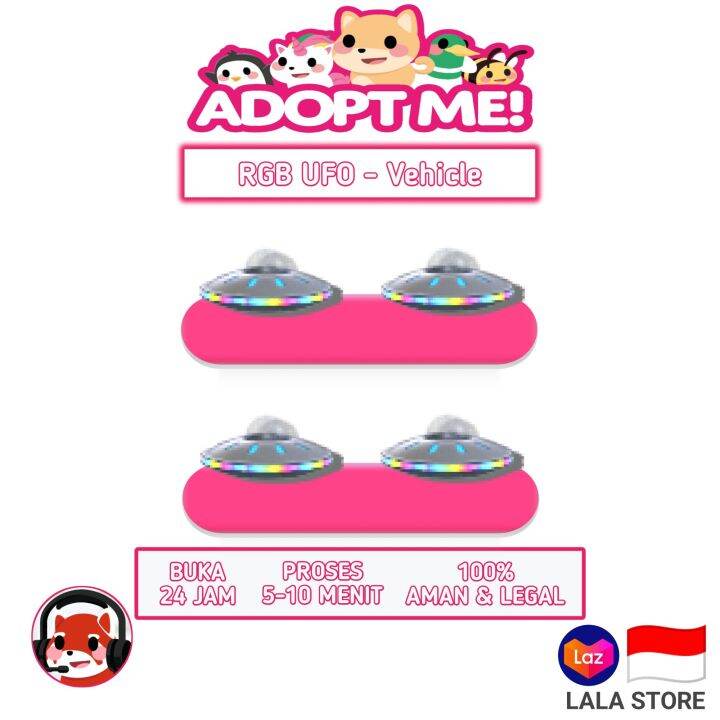 Adopt Me Vehicle - RGB UFO - Roblox | Lazada Indonesia