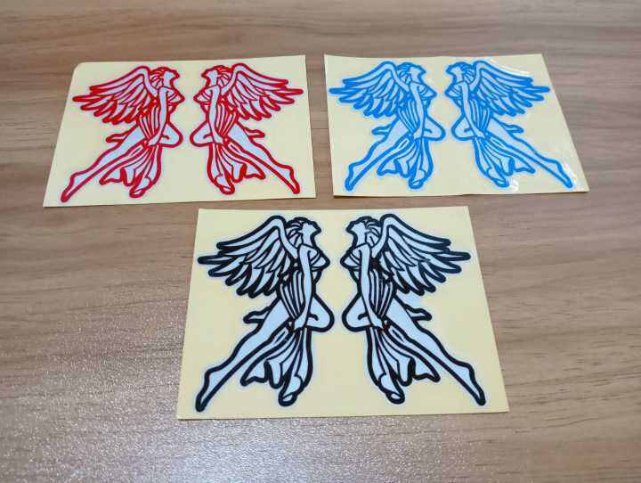 Sticker animasi peri cutting 10x7,5cm stiker motor | Lazada Indonesia