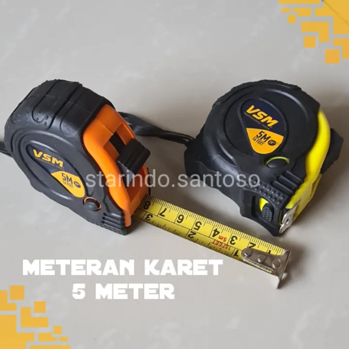 METERAN ROLL 5m pengukur proyek tukang bangunan 5 meter | Lazada Indonesia